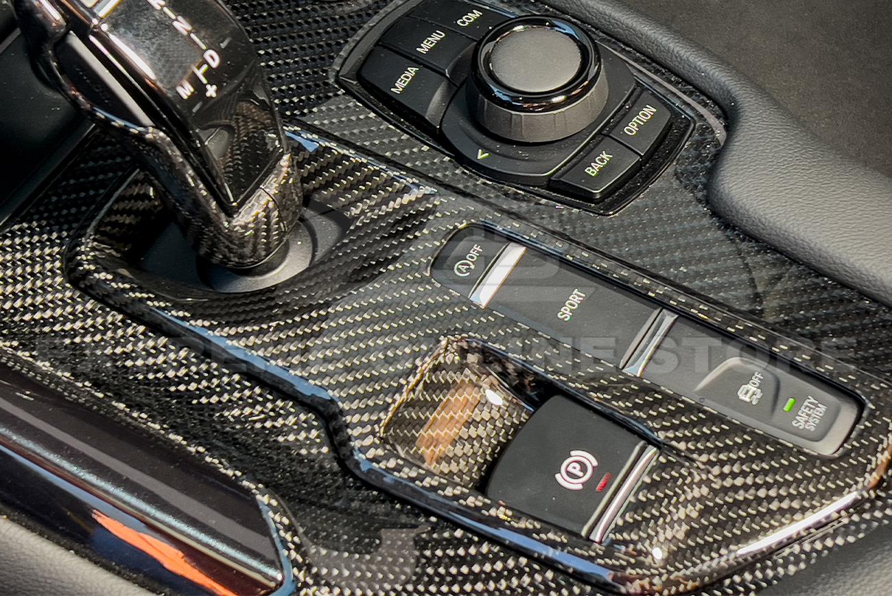 2020-Up Toyota Supra Carbon Fiber Center Gear Shift Box Cover ...